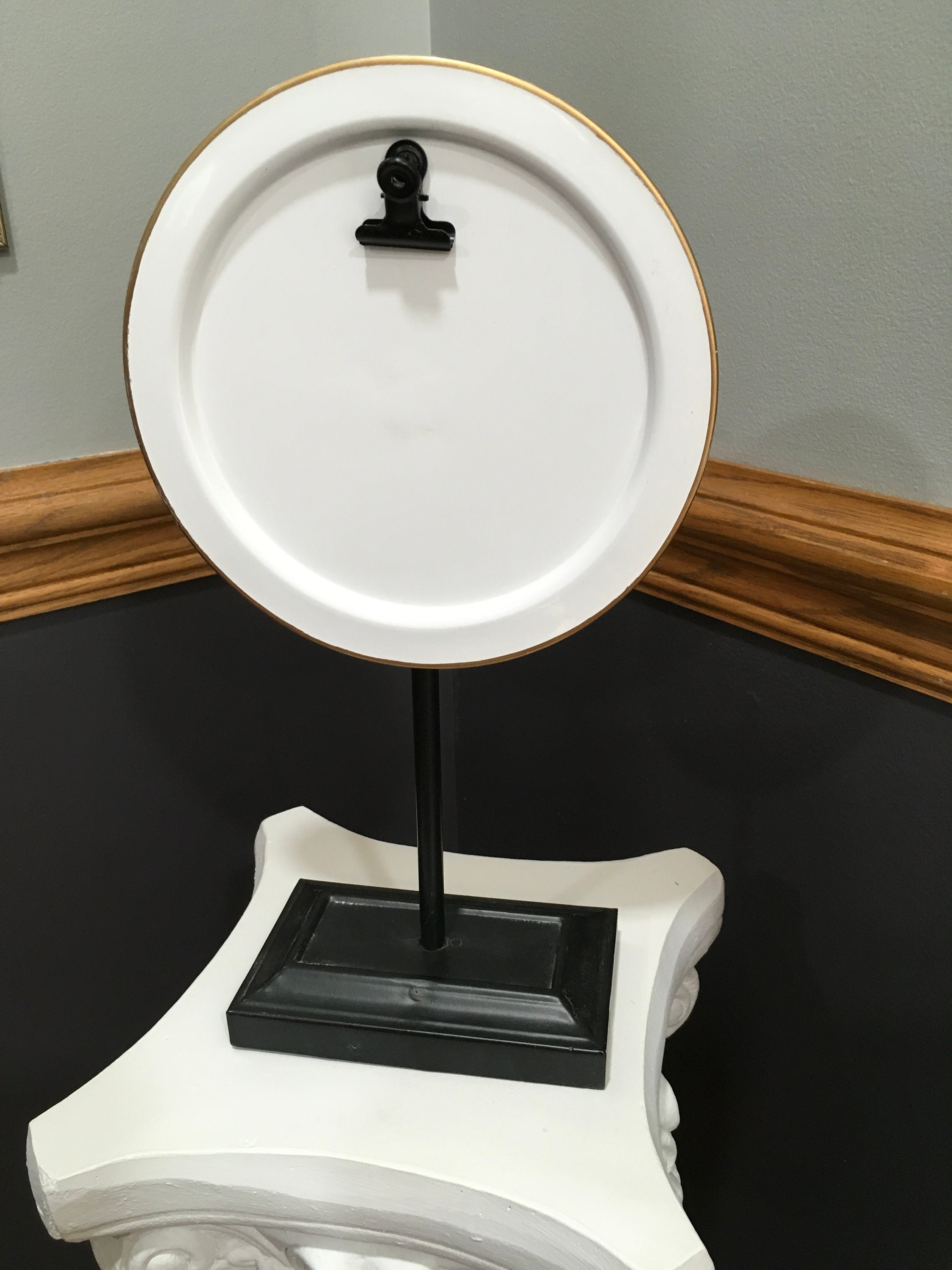 Table Menu Holder Menu Stand Round Table Number Holder. | Etsy