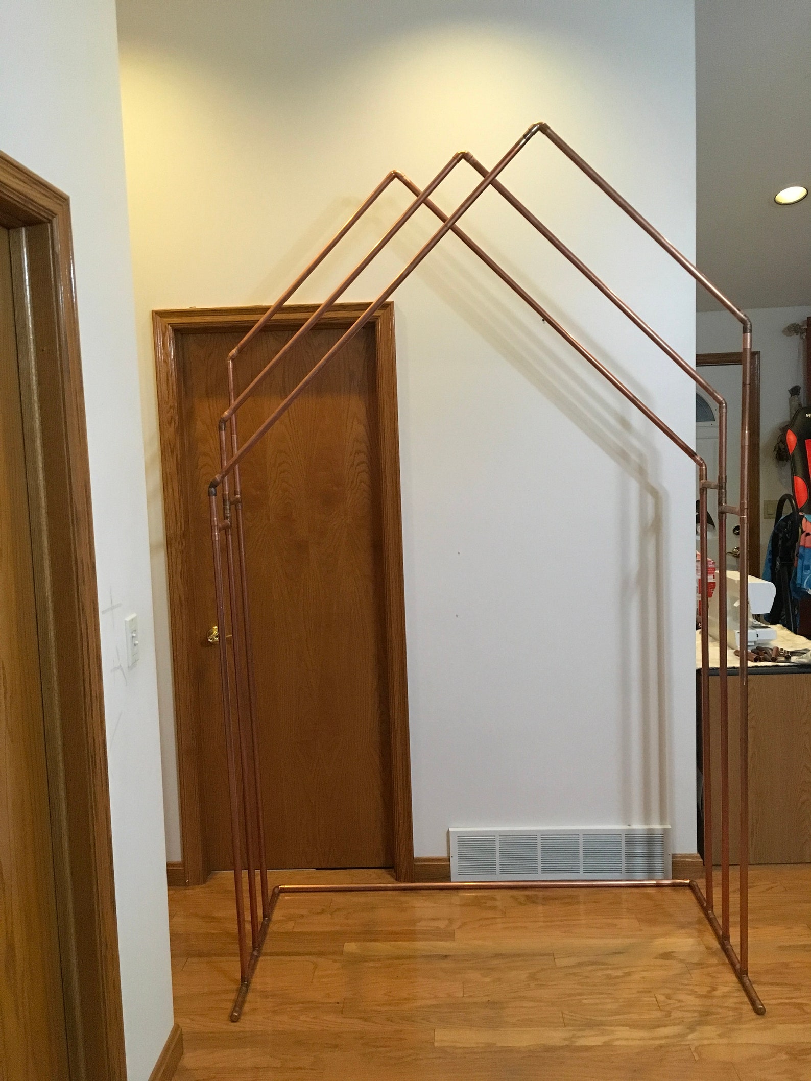 Triple Peak Copper Arch Copper Wedding Arch Ceremony - Etsy