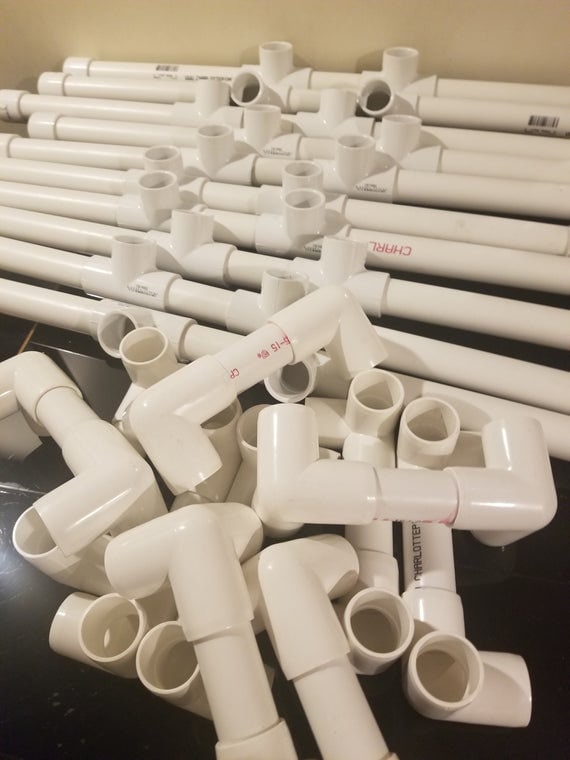 Doble arco de PVC marco de fondo arco de boda doble arco de - Etsy México