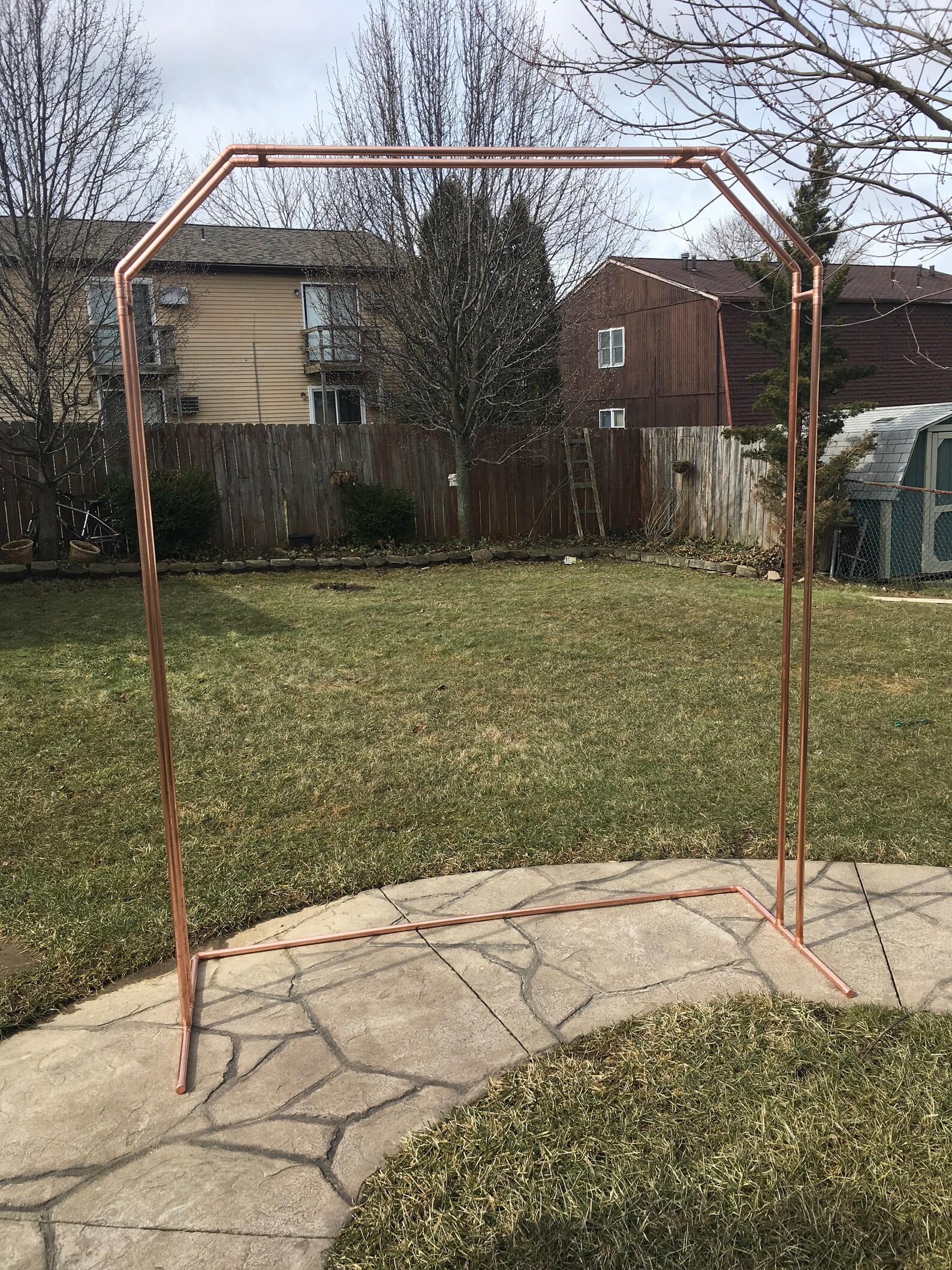 Geometric DOUBLE Copper Backdrop Wedding Arch Copper Wedding - Etsy