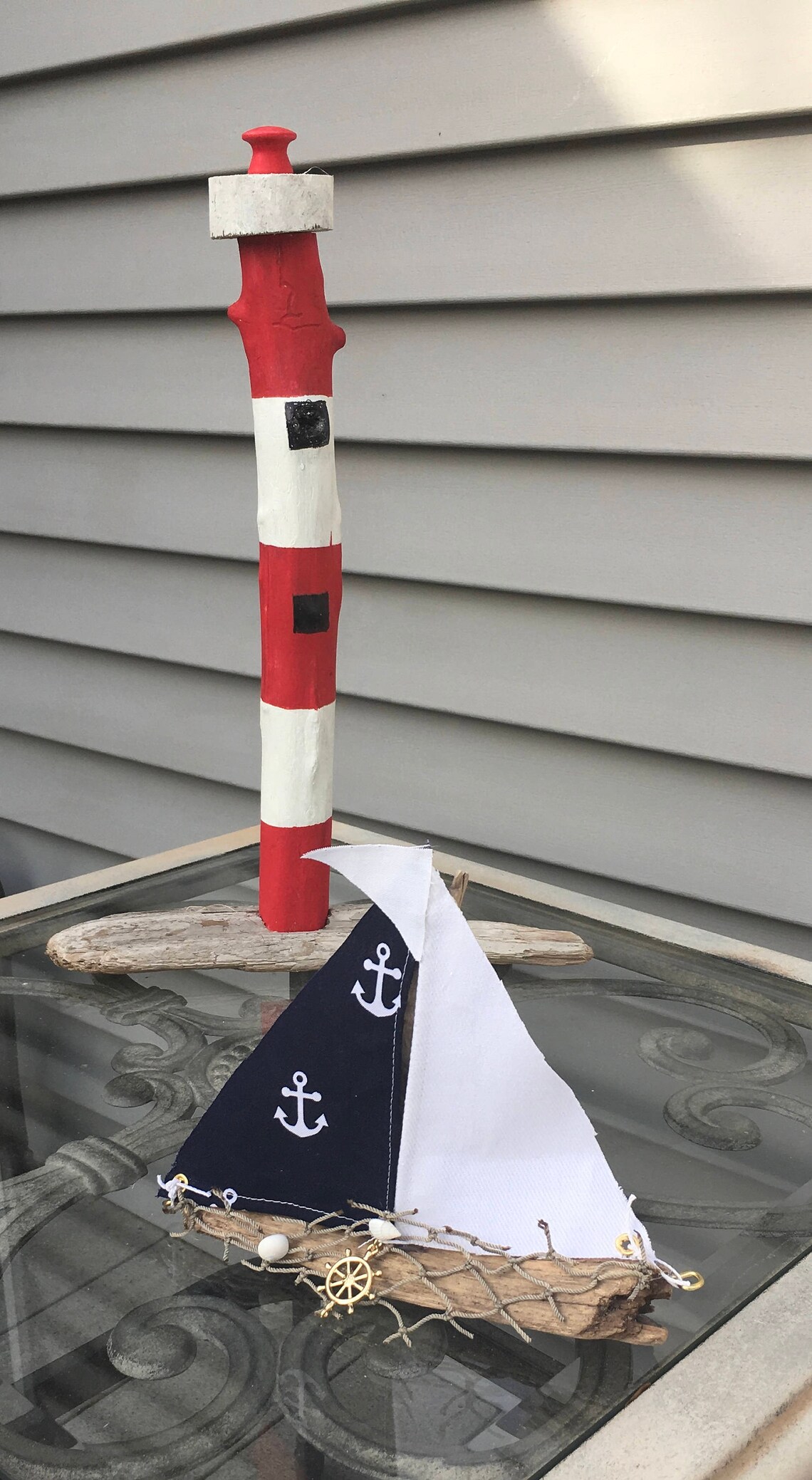 Driftwood Sailboat Nautical Decor Sailboat Home Decor Baby - Etsy