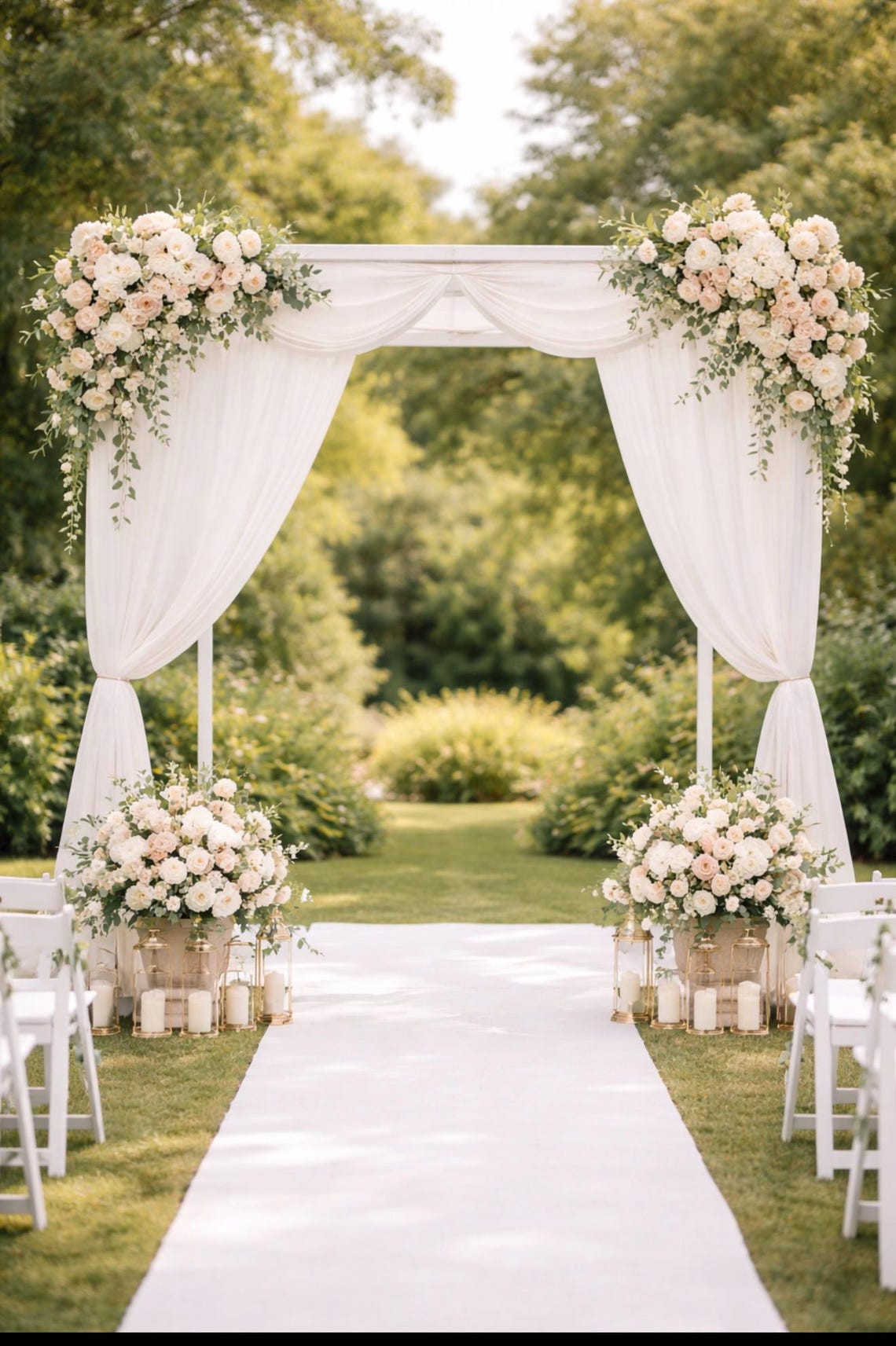 PVC Chuppah Wedding Arch Frame, Portable Ceremony Canopy - Etsy
