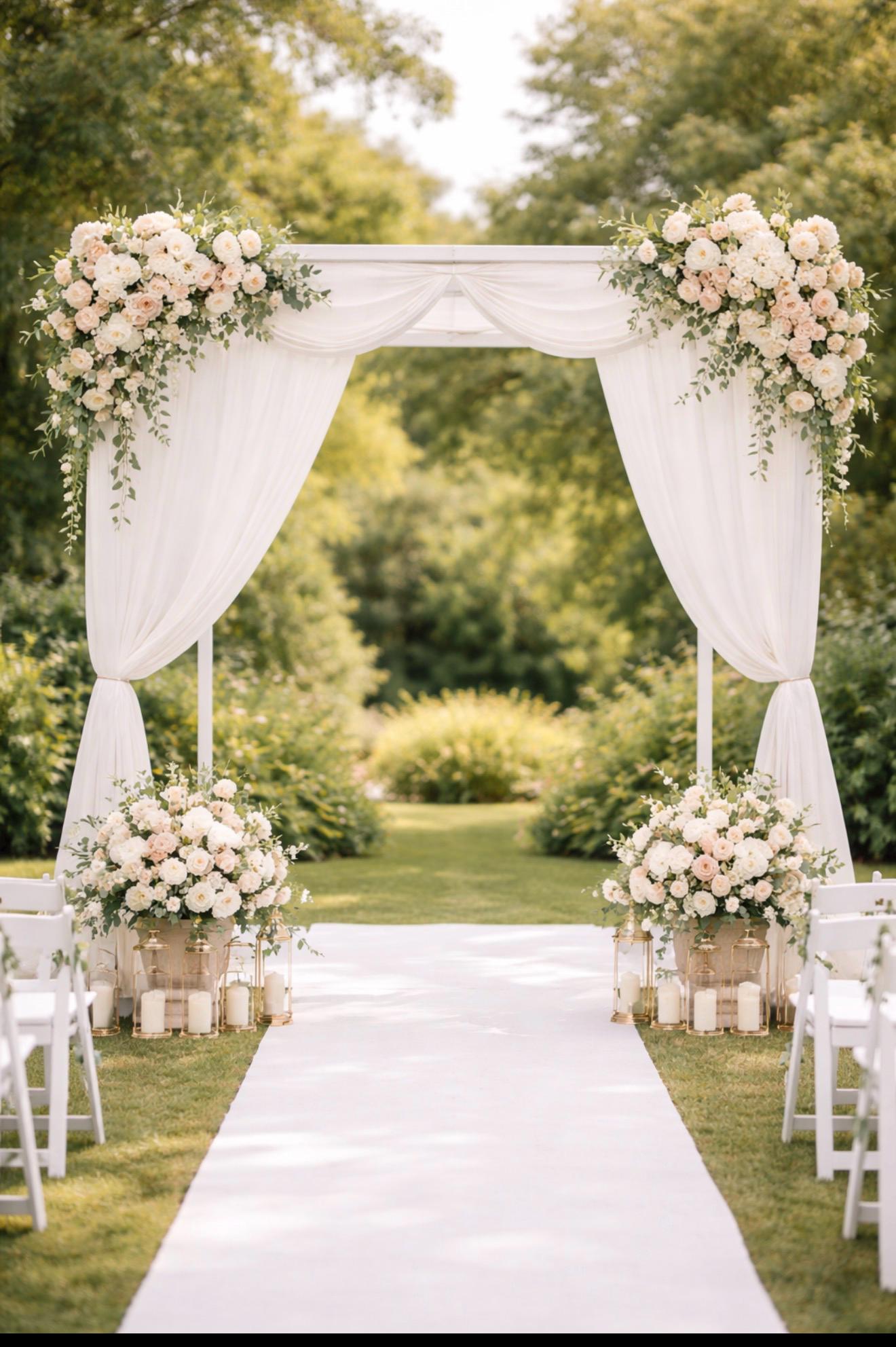 PVC Chuppah Wedding Arch Frame, Portable Ceremony Canopy - Etsy
