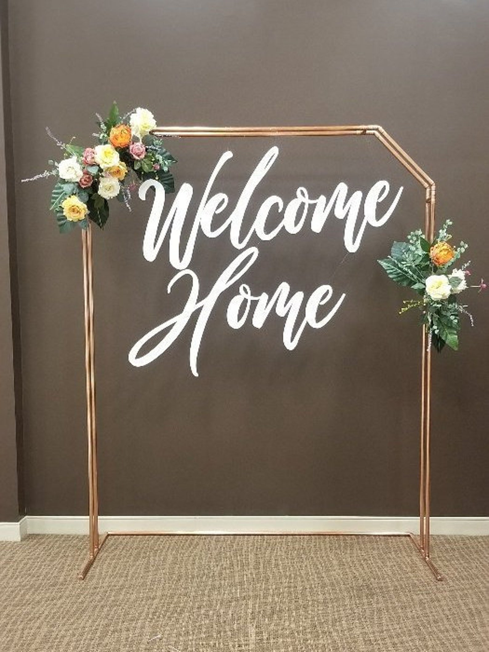 Geometric DOUBLE Copper Backdrop Wedding Arch Copper Wedding - Etsy
