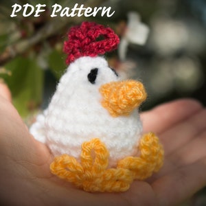Mini Chicken Crochet Pattern - Etsy