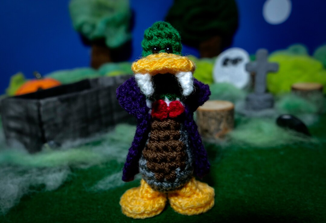 Count Quackula - Special Edition Halloween Crocheted Mallard Duck ...