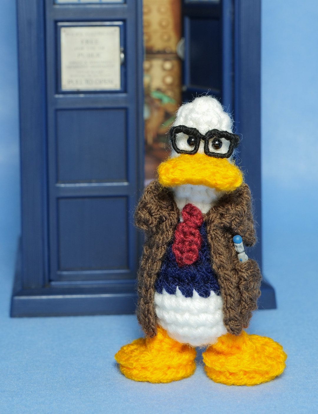Ducktor Who - Special Edition Crocheted Doctor Who Duck With ...