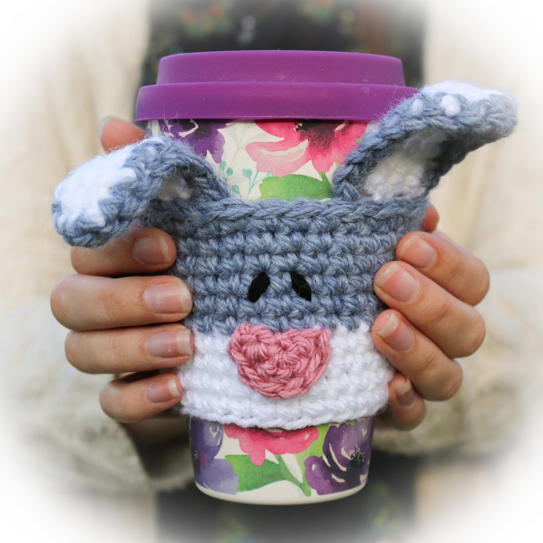 Rabbit Mug Cosy Crochet Pattern - Etsy