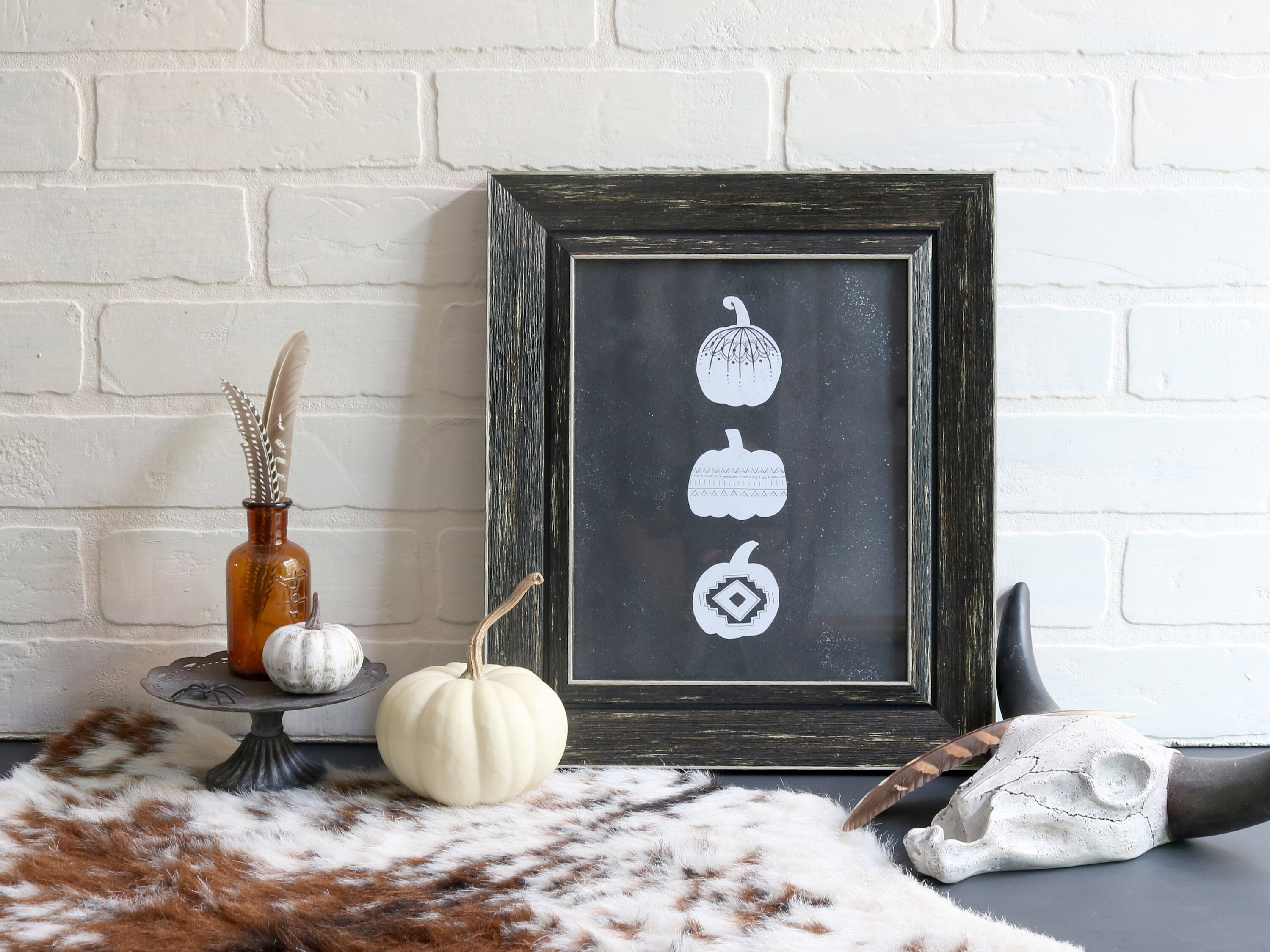 Boho Halloween Printable Set Printable Banner 8x10 | Etsy