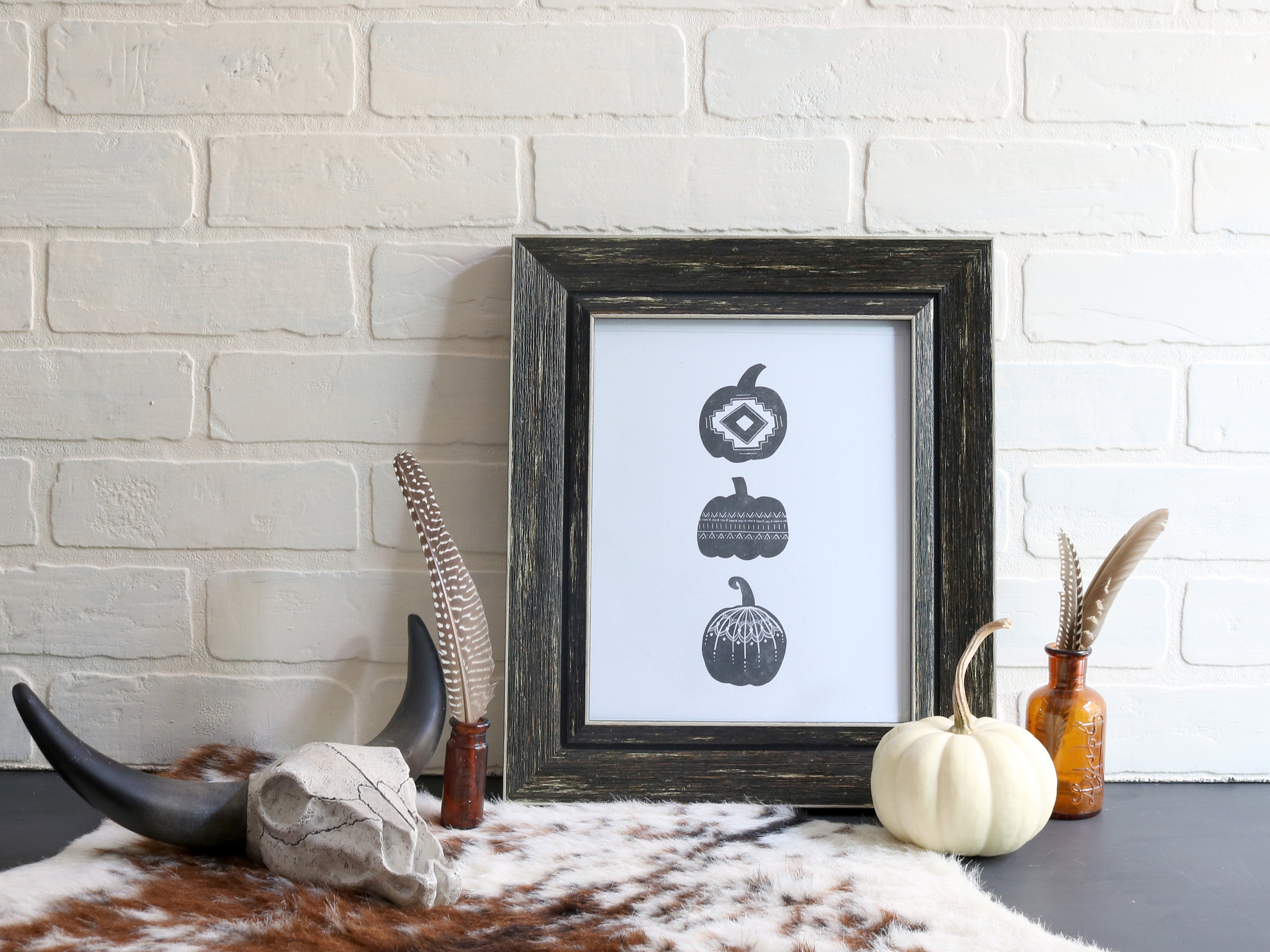 Boho Halloween Printable Set Printable Banner 8x10 | Etsy