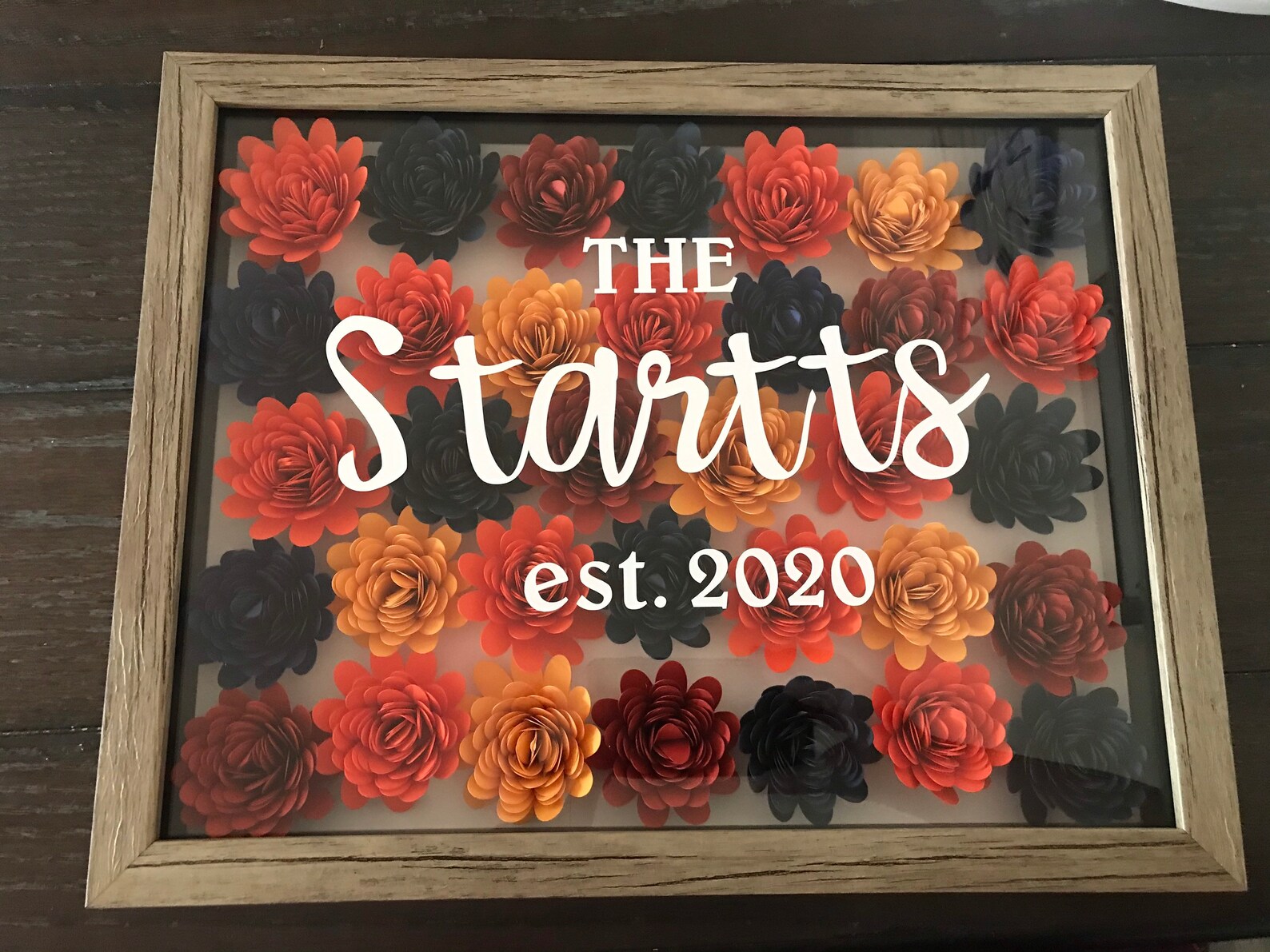 CUSTOM SHADOW BOX // Floral Shadow Boxes With Custom Glass Decal - Etsy