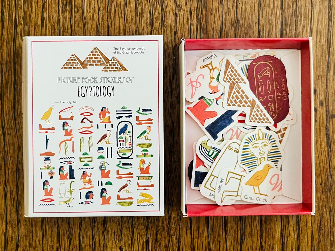 Egyptology Sticker Set Egyptian Pyramid Egyptian Gods Pharaoh Stickers ...
