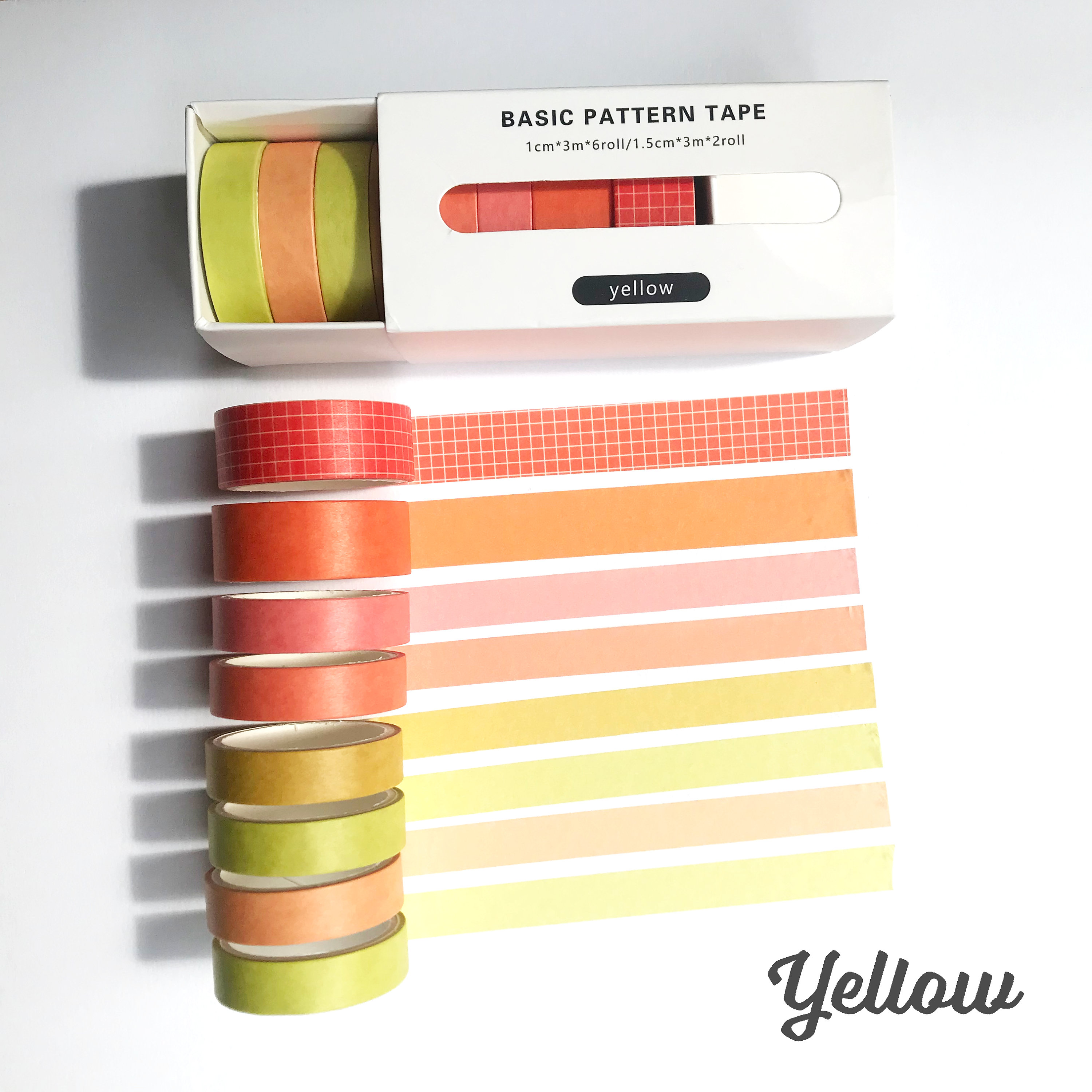 8 Bright Pastel Colour Washi Tape Set Planner Journaling - Etsy