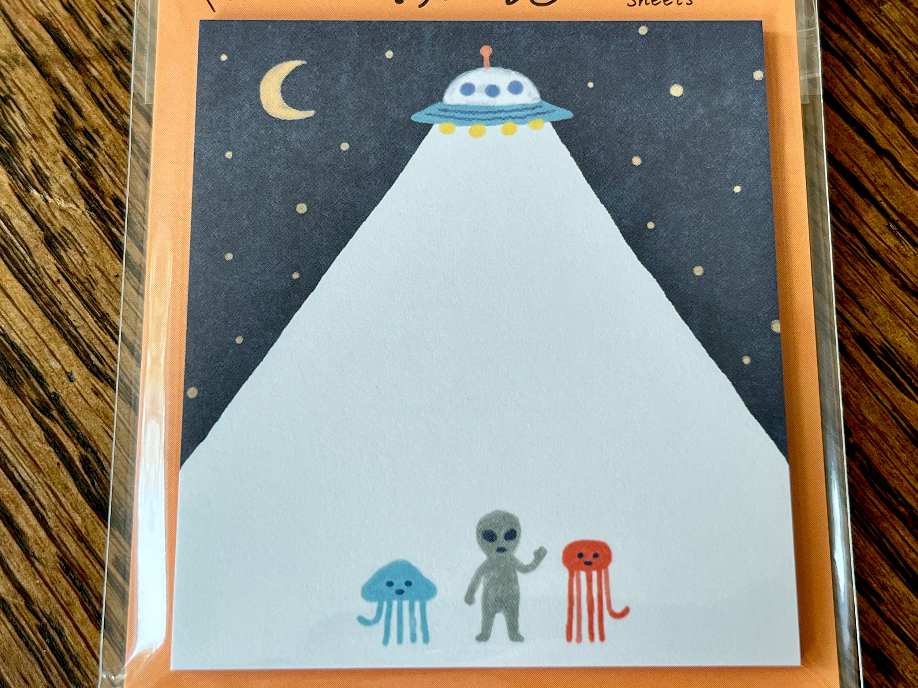 Aliens and UFO Sticky Notes Japanese Sticky Notes Made in - Etsy