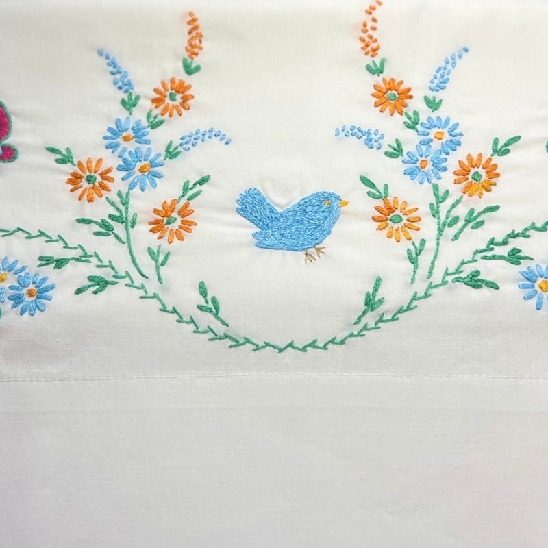 Embroidered Pillowcases - Etsy