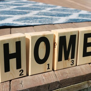 Scrabble Letters Large Scrabble Tiles Wooden Block Letters Wooden ...