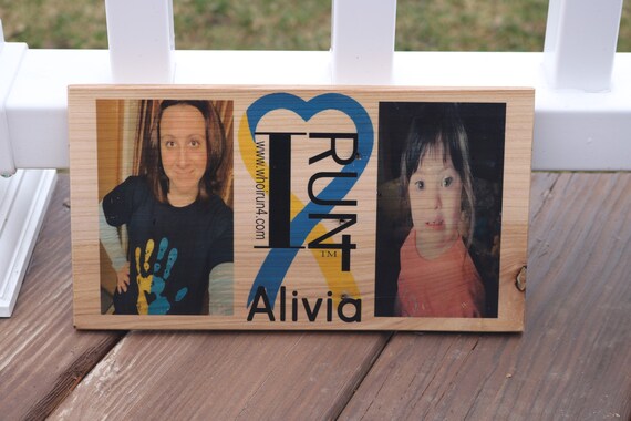I Run 4 Sign Down Syndrome Awareness Gift for My Runner I Run | Etsy