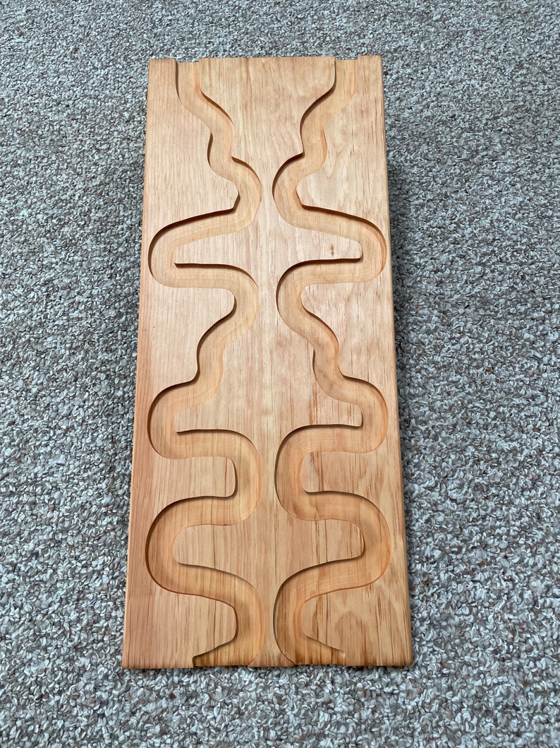 Wooden Double Marble Run Race Winding Track Set ASMR Ball Run Snake ...