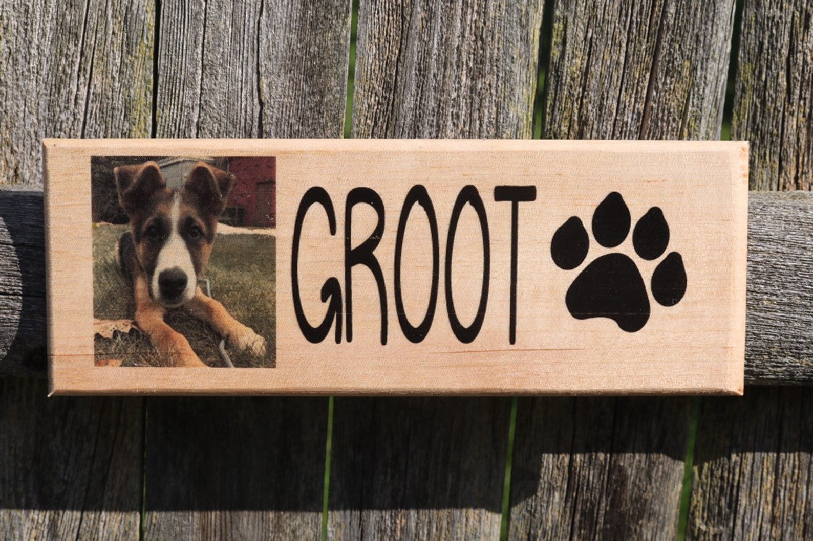 Personalized Dog Name Plate Dog Sign Dog Tag Pets Wood Sign Dog Lover ...