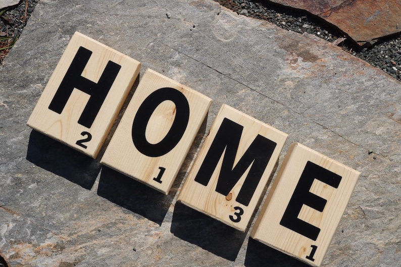 Scrabble Letters Large Scrabble Tiles Wooden Block Letters Wooden ...