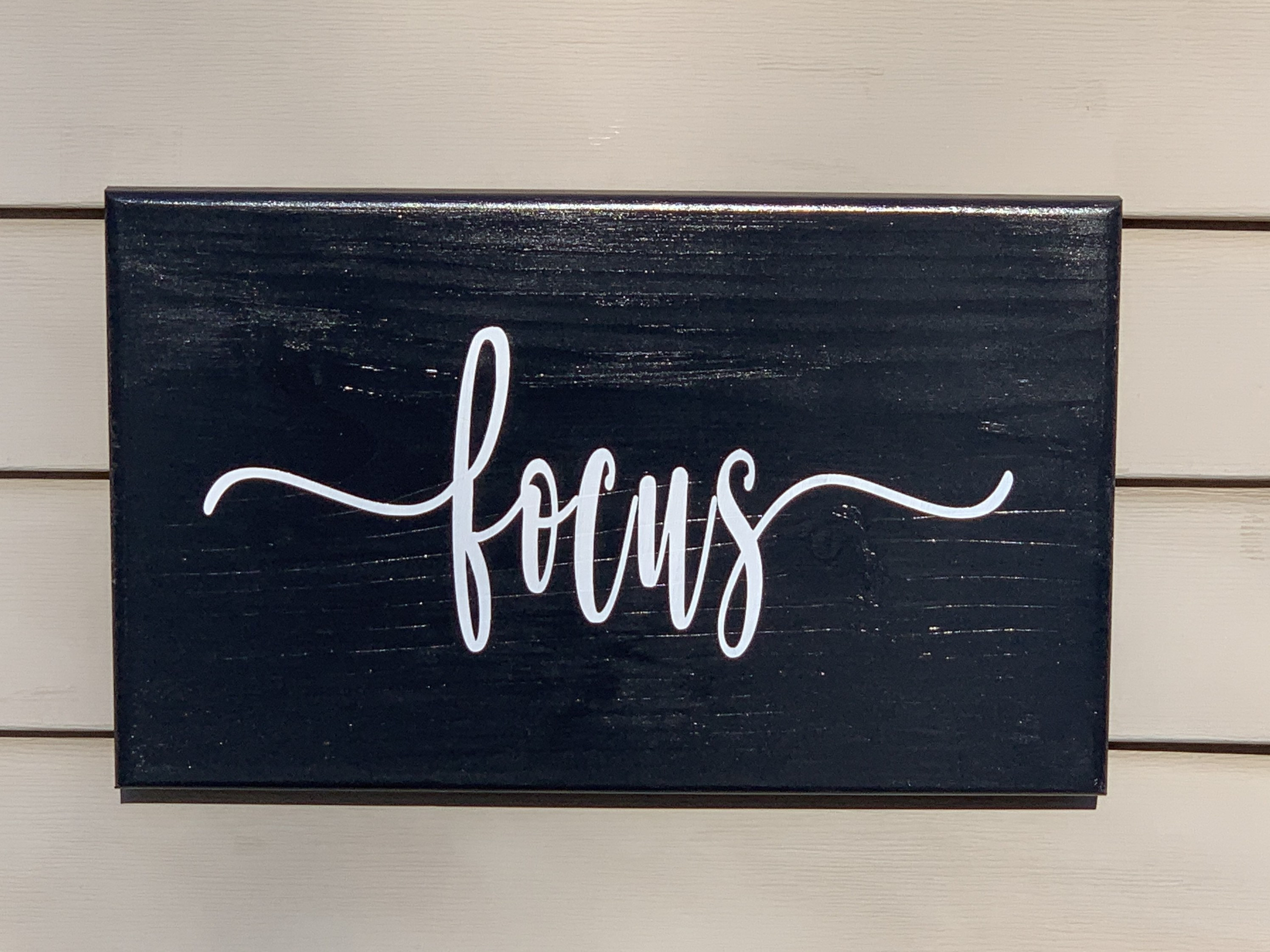 Focus Wall Art Motivational Sign Positive Sign Inspirational | Etsy