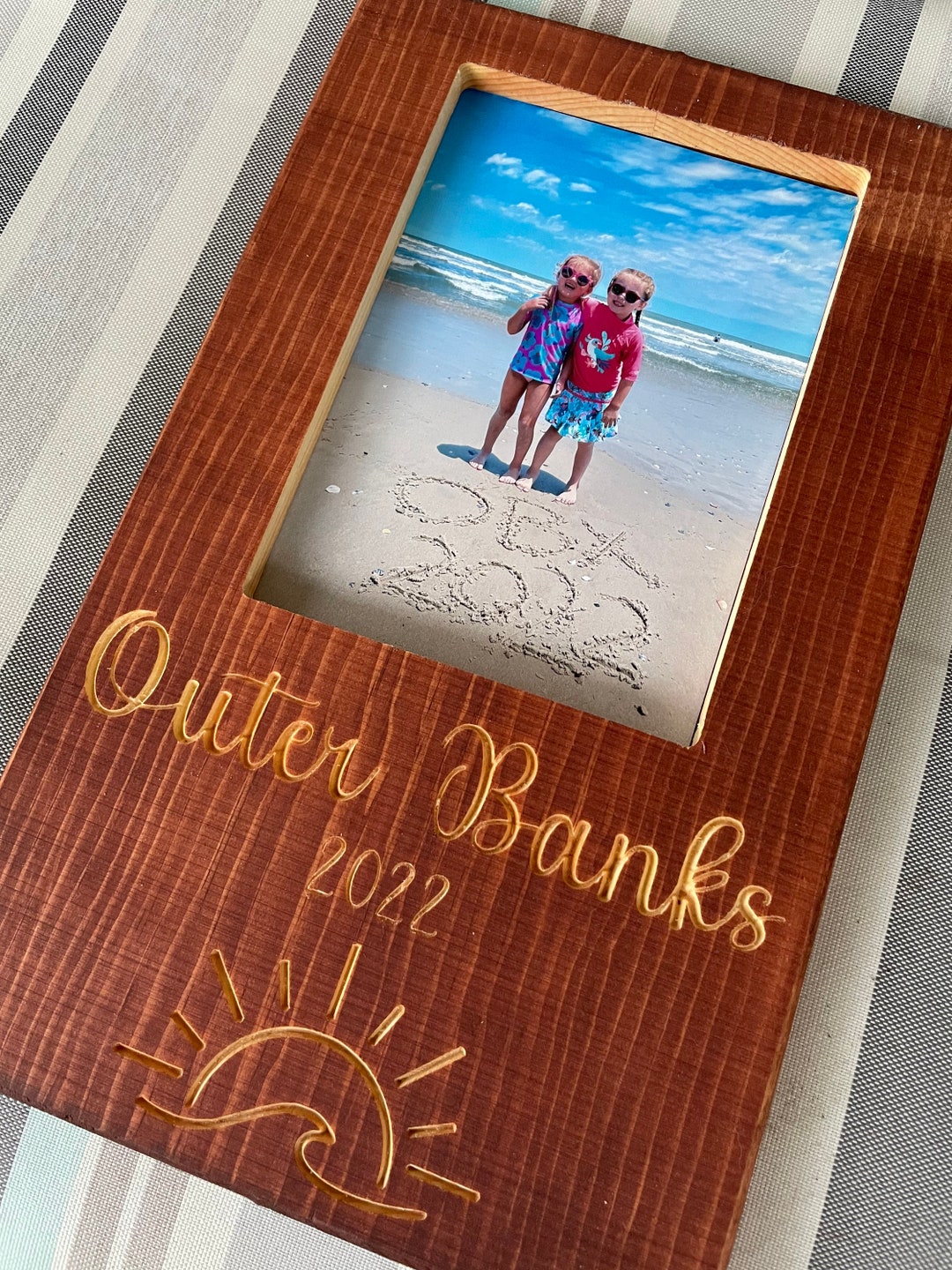 Outer Banks Wood Picture Frame Personalized Picture Frame OBX Frame ...