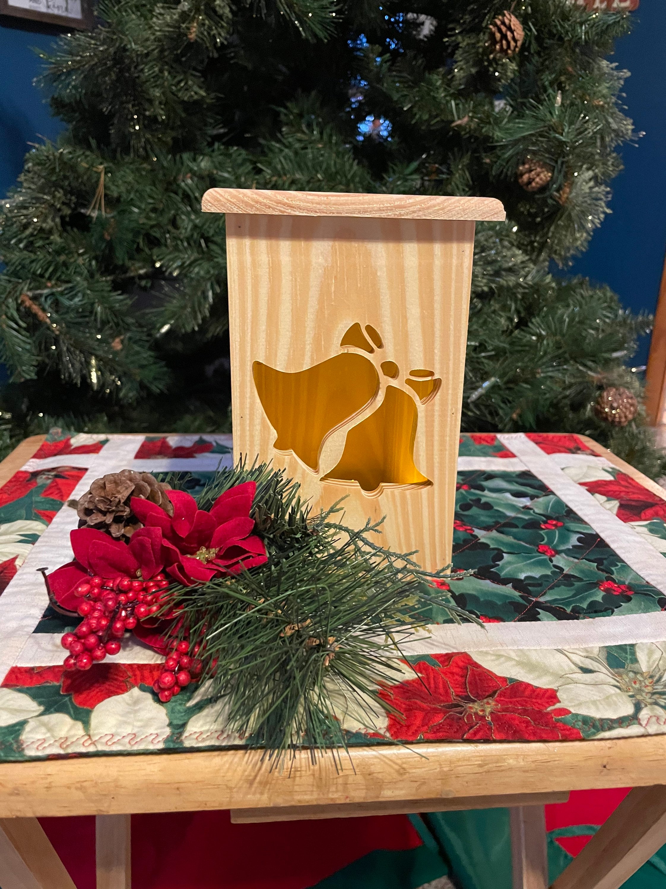 Rustic Christmas Lanterns Outdoor Holiday Lantern Wooden | Etsy