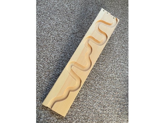 Wooden Marble Run Race Winding Track Set Wooden Ball Run Snake | Etsy