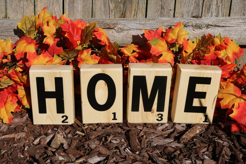 Scrabble Letters Large Scrabble Tiles Wooden Block Letters Wooden ...