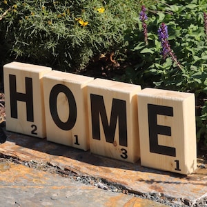 Scrabble Letters Large Scrabble Tiles Wooden Block Letters Wooden ...