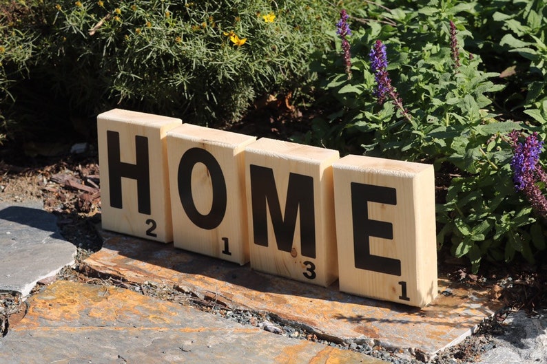 Scrabble Letters Large Scrabble Tiles Wooden Block Letters Wooden ...