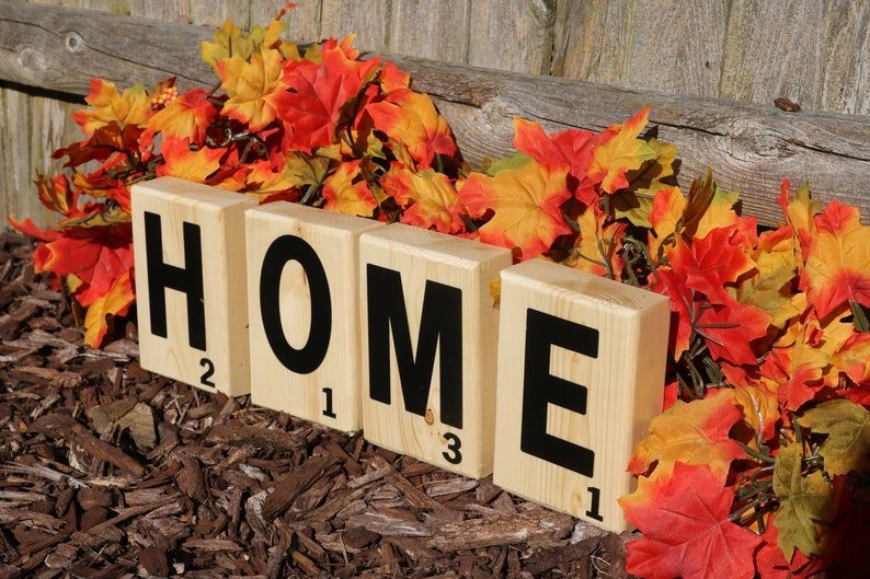 Scrabble Letters Large Scrabble Tiles Wooden Block Letters Wooden ...