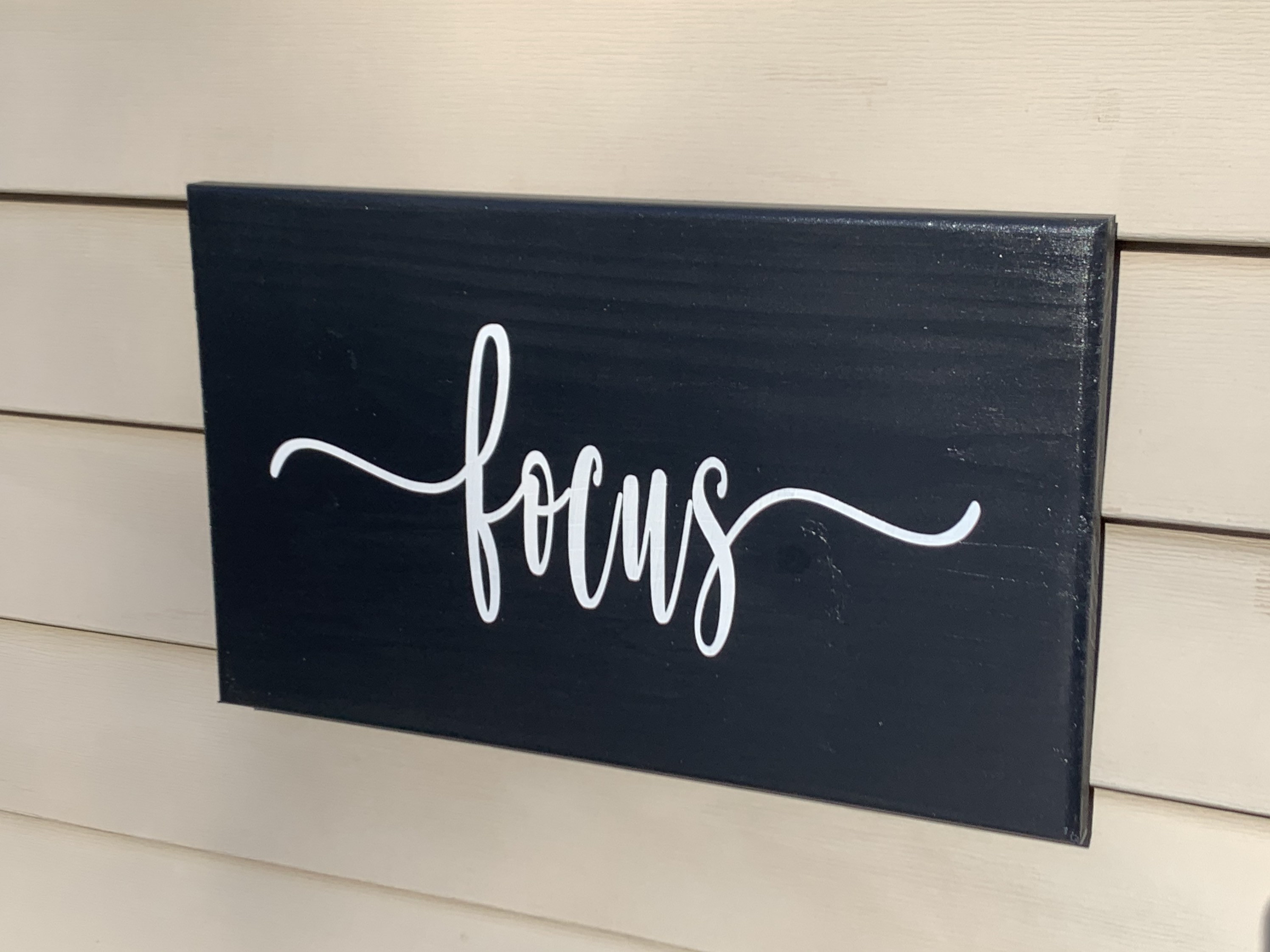 Focus Wall Art Motivational Sign Positive Sign Inspirational | Etsy