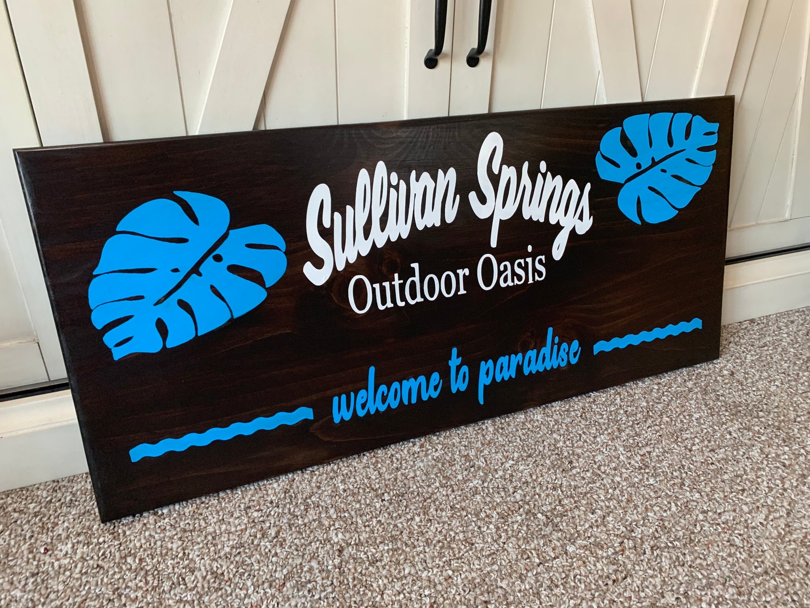 Personalized Oasis Backyard Sign Pool Deck Decor Patio Decor | Etsy