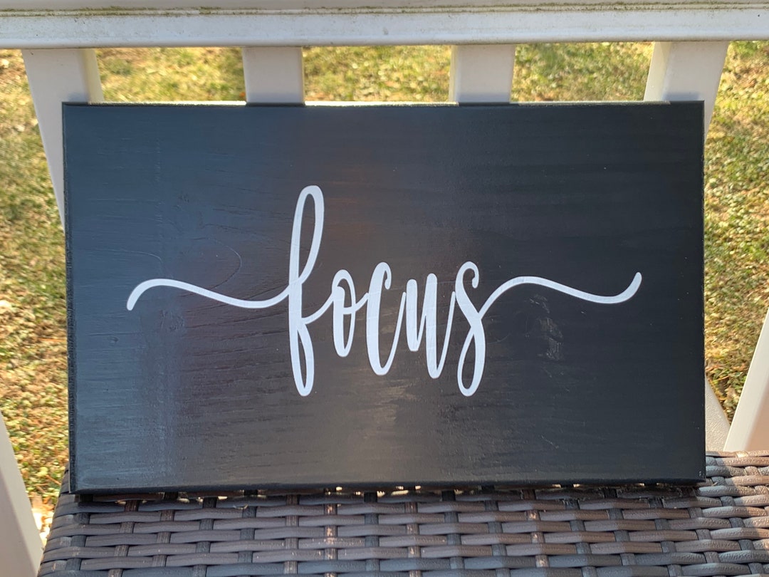 Focus Wall Art Motivational Sign Positive Sign Inspirational Office ...