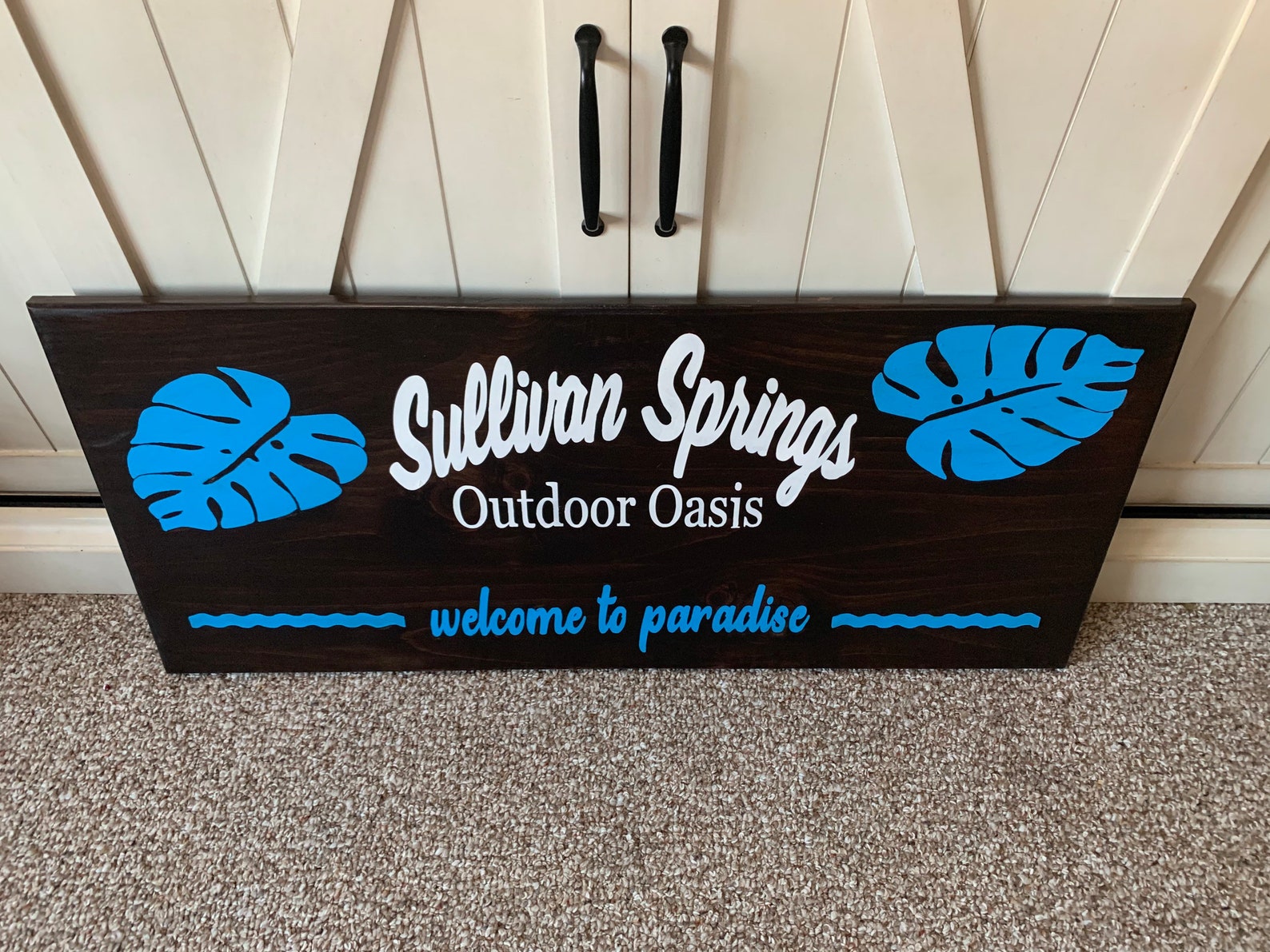 Personalized Oasis Backyard Sign Pool Deck Decor Patio Decor | Etsy