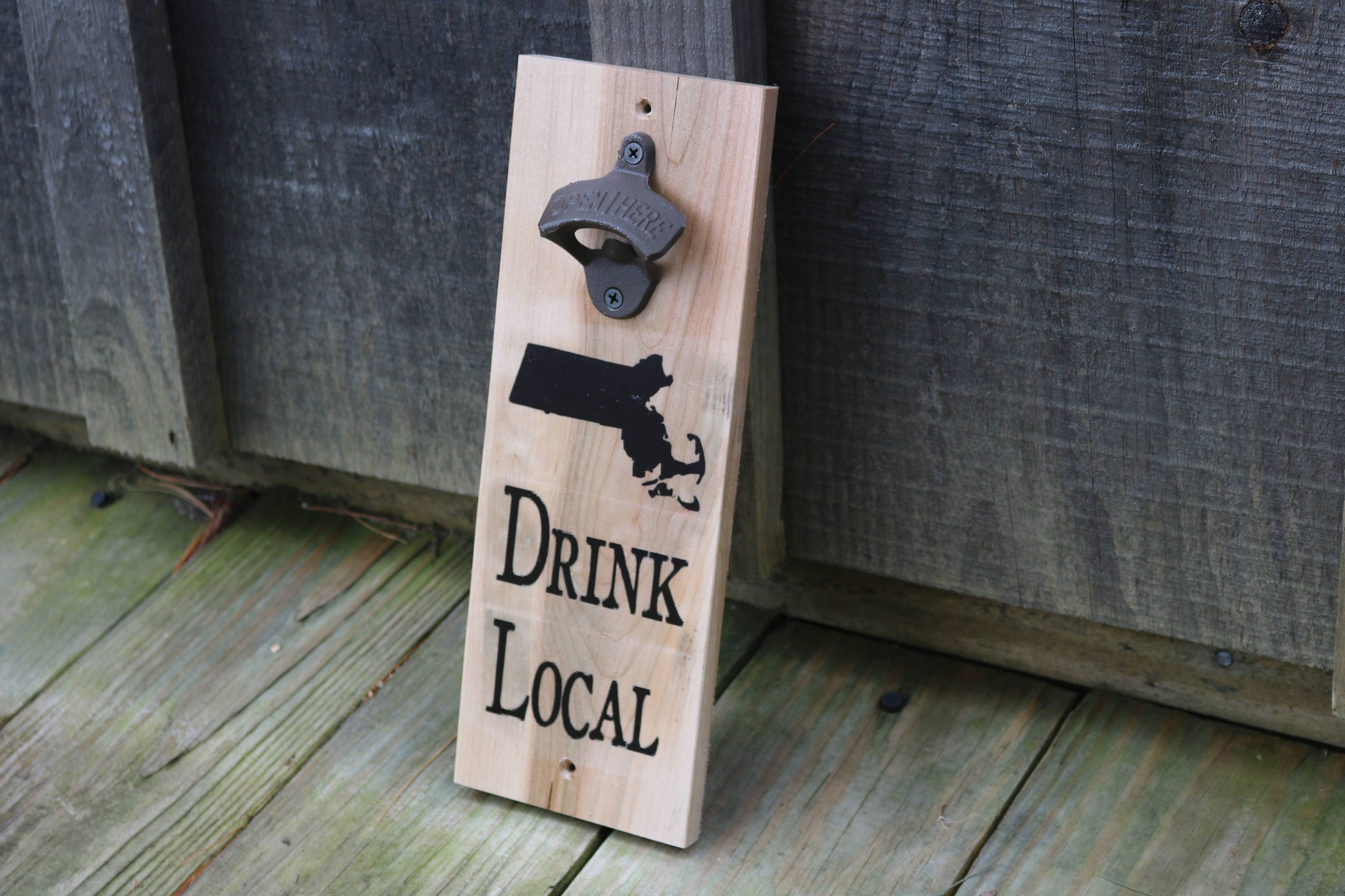 Personalized Wall Bottle Opener Bar Decor Beer Wood Signs Cast | Etsy