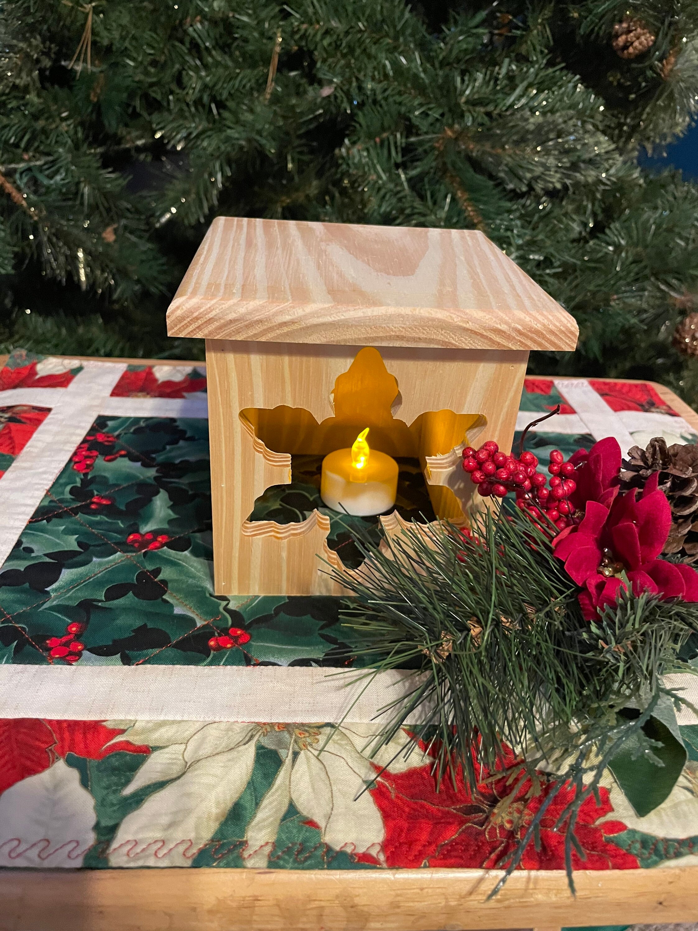 Rustic Christmas Lanterns Outdoor Holiday Lantern Wooden | Etsy