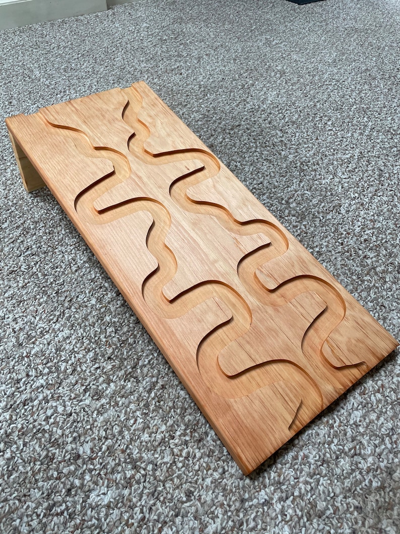 Wooden Double Marble Run Race Winding Track Set ASMR Ball Run - Etsy