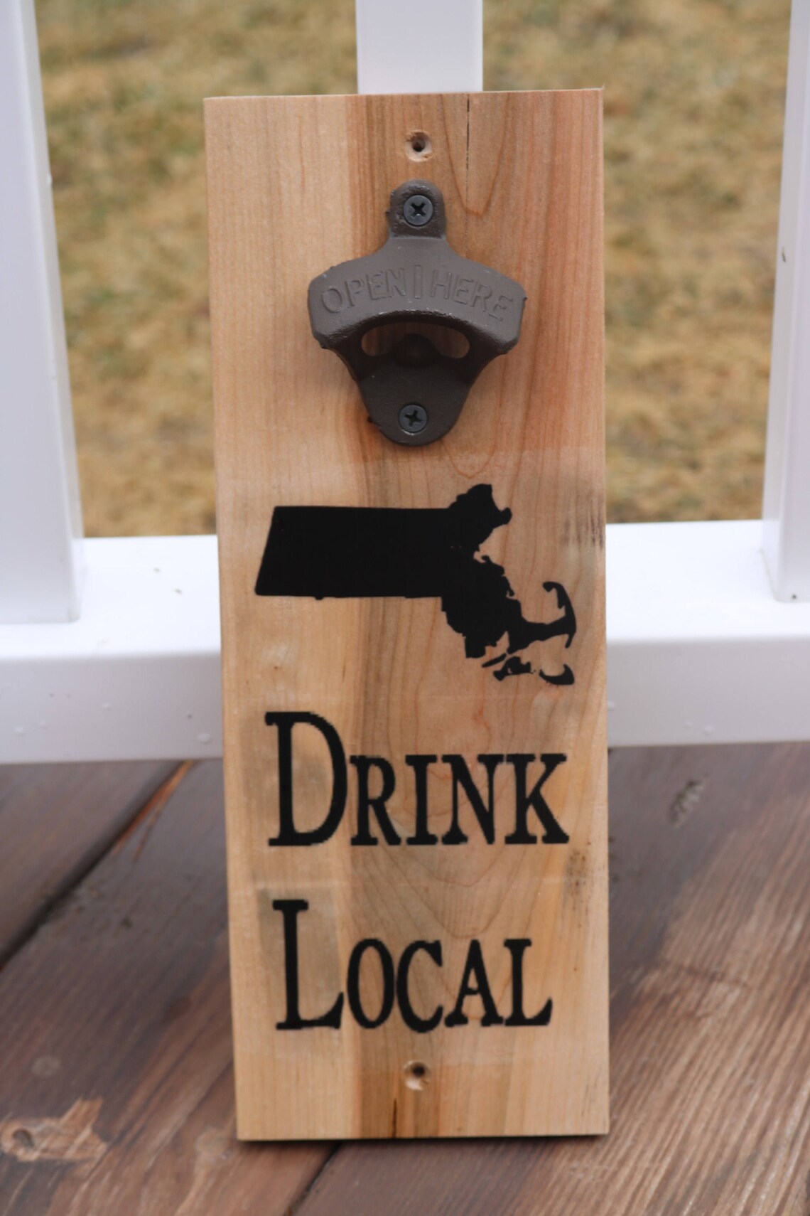 Personalized Wall Bottle Opener Bar Decor Beer Wood Signs Cast - Etsy