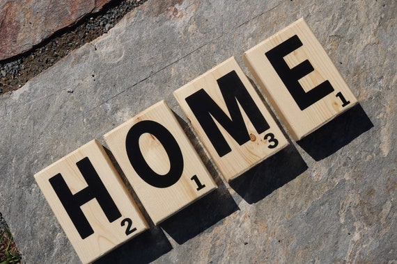 Scrabble Letters Large Scrabble Tiles Wooden Block Letters - Etsy