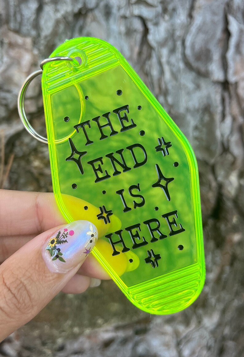 The End is Here Neon Motel Keychain Phoebe Bridgers Inspired - Etsy