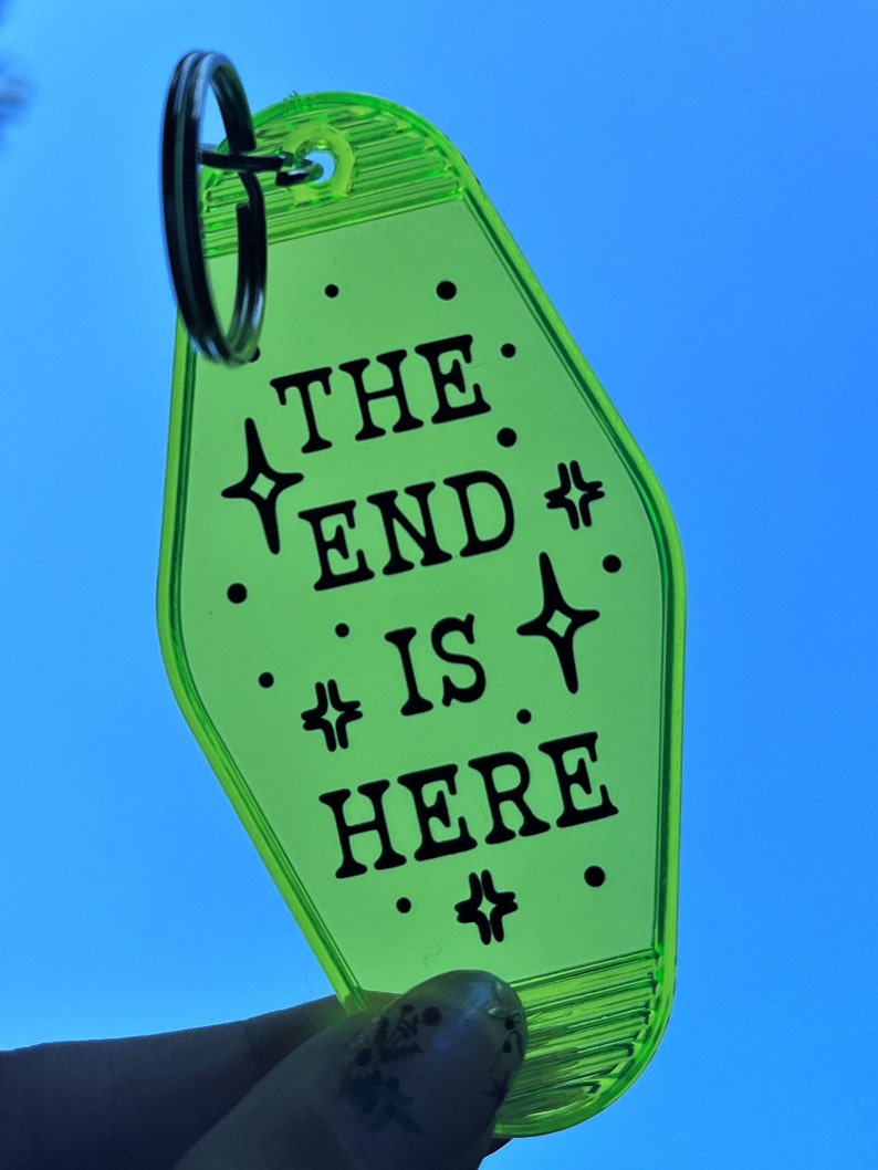 The End is Here Neon Motel Keychain Phoebe Bridgers Inspired - Etsy