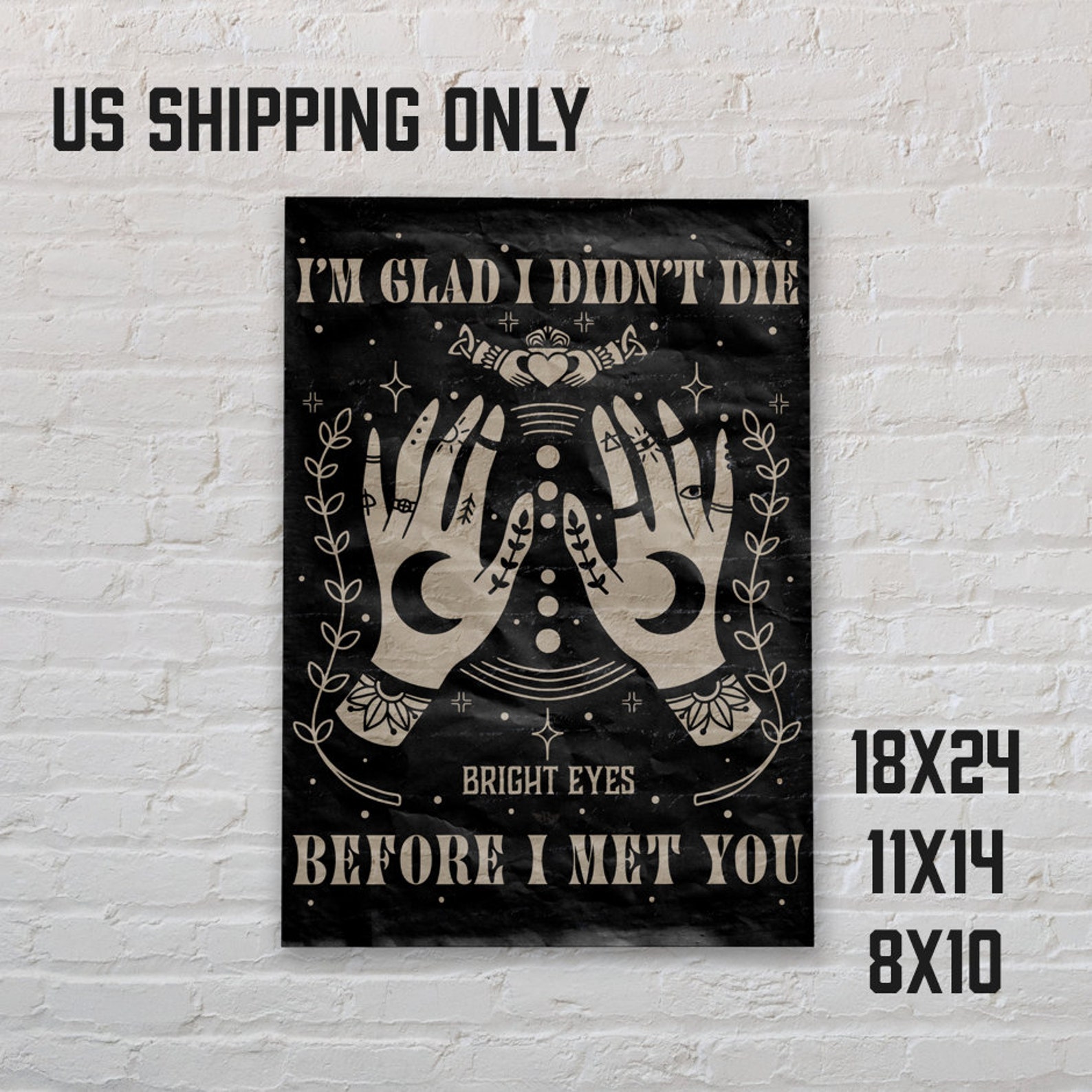 First Day of My Life Bright Eyes Poster - Etsy