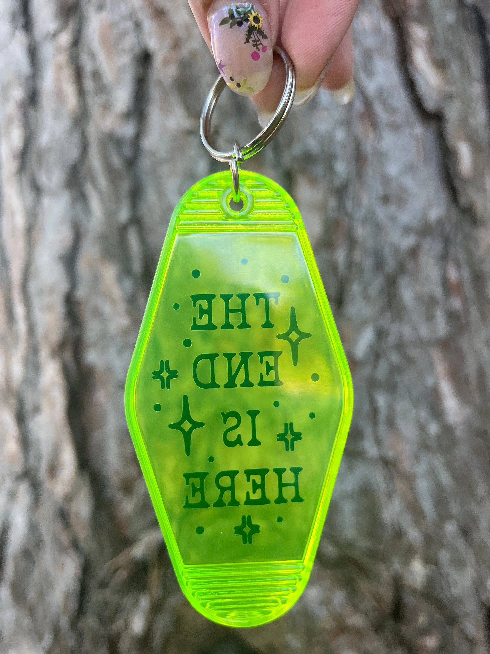 The End is Here Neon Motel Keychain Phoebe Bridgers Inspired - Etsy