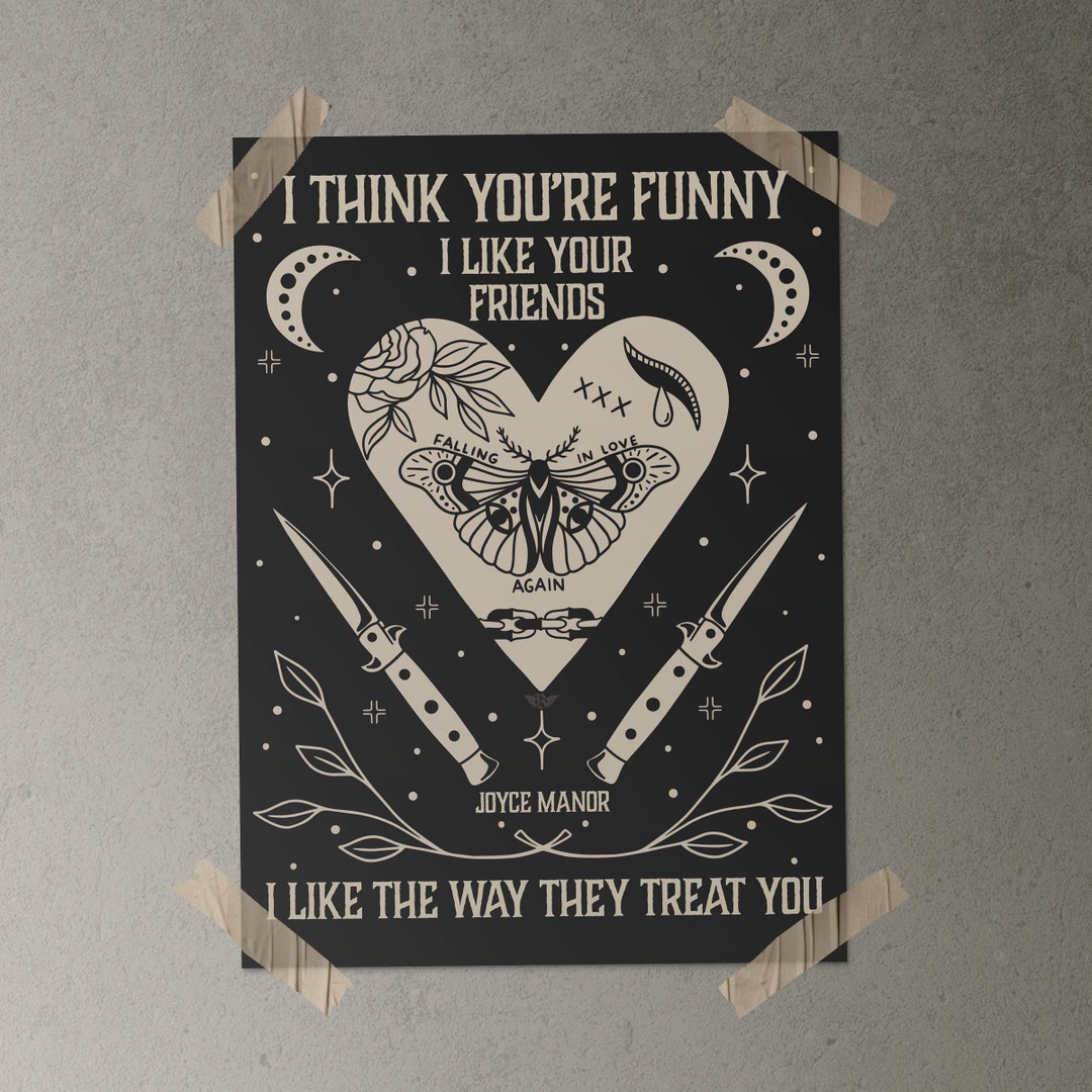 Falling in Love Again Joyce Manor Poster - Etsy