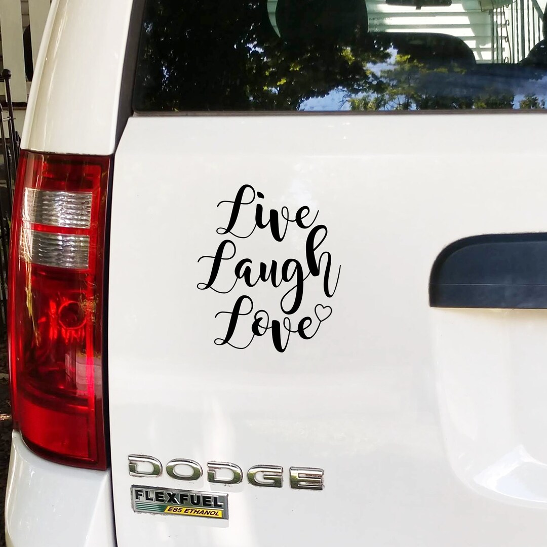 Live Laugh Love Car Decal - Etsy