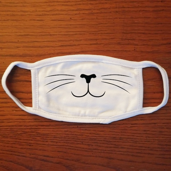 White Cat Mask - Etsy