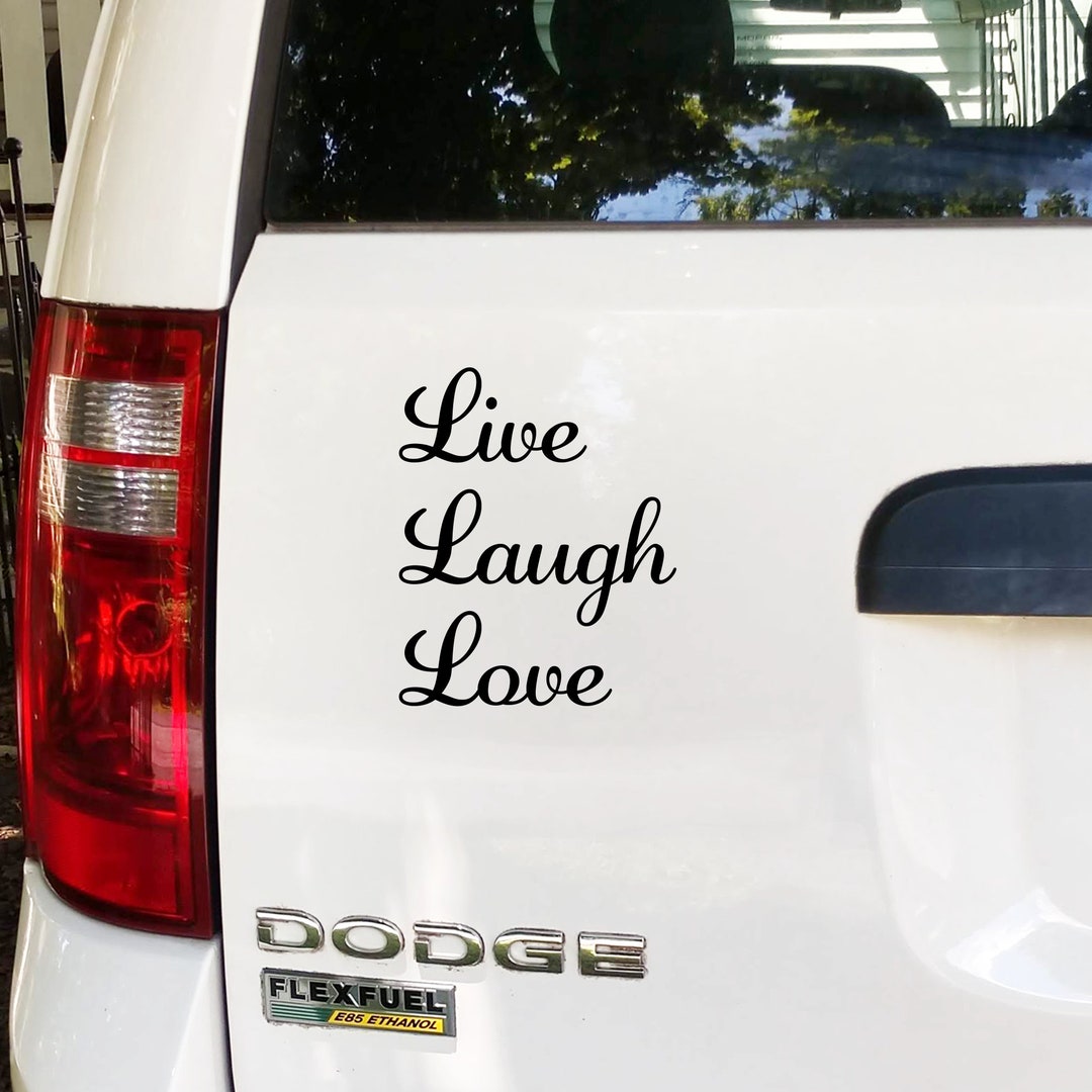 Live Laugh Love Car Decal - Etsy