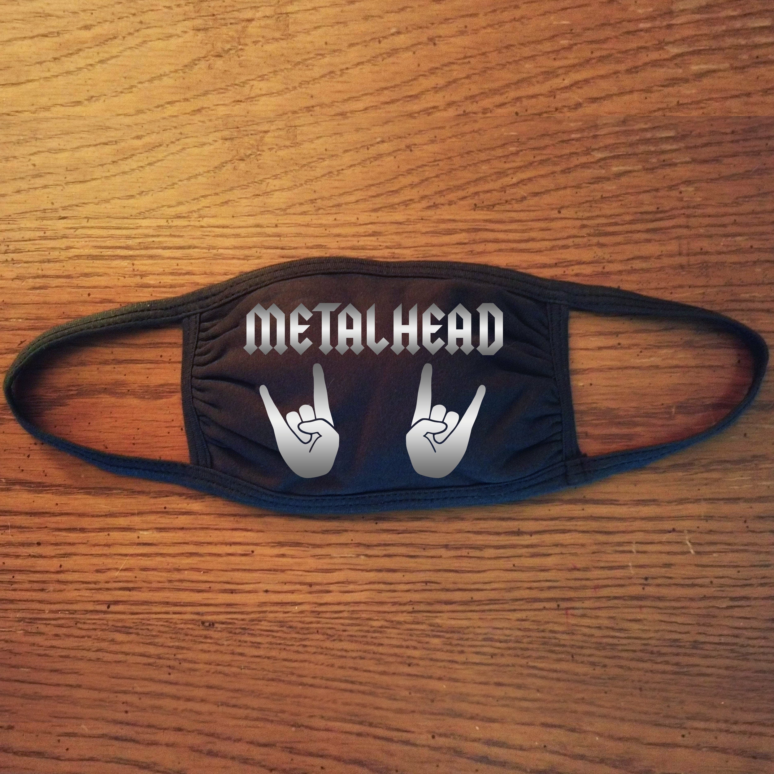 Metalhead Horns Black Cloth Adult Reusable Washable Face Mask - Etsy